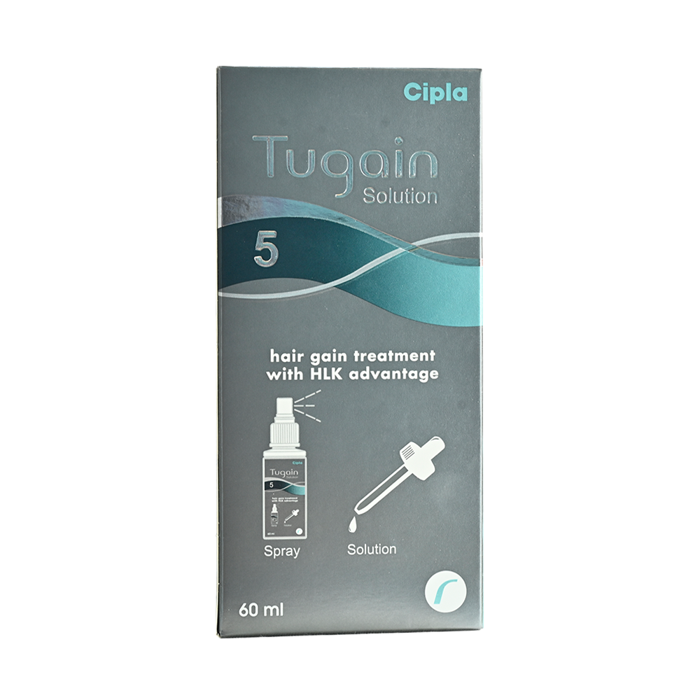 Tugain 5% Minoxidil Topical Solution for Men.